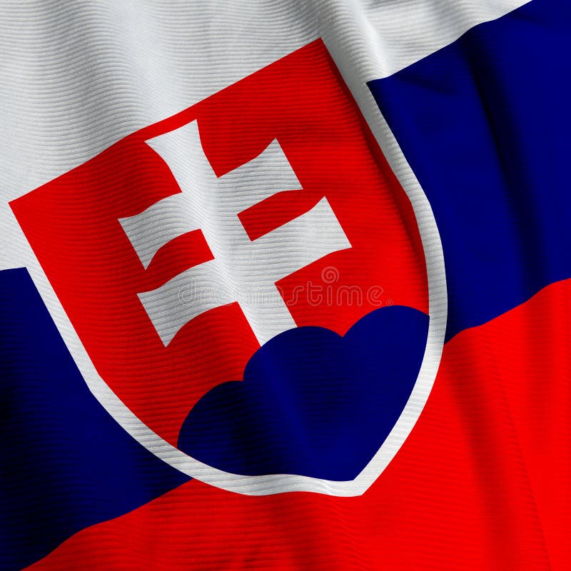 Slovakian Flag Closeup stock image. Image of europe, stripe - 4343637