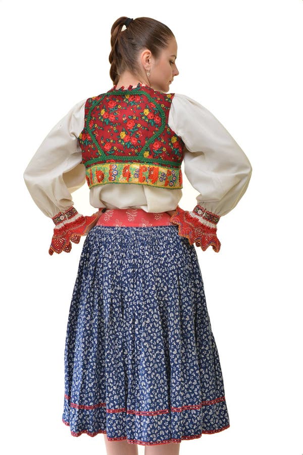Slovakian Folklore Clothes Traditional Stock Image - Image of ...