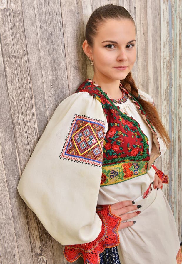 Slovakian Folklore Clothes Traditional Stock Image - Image of clothes ...