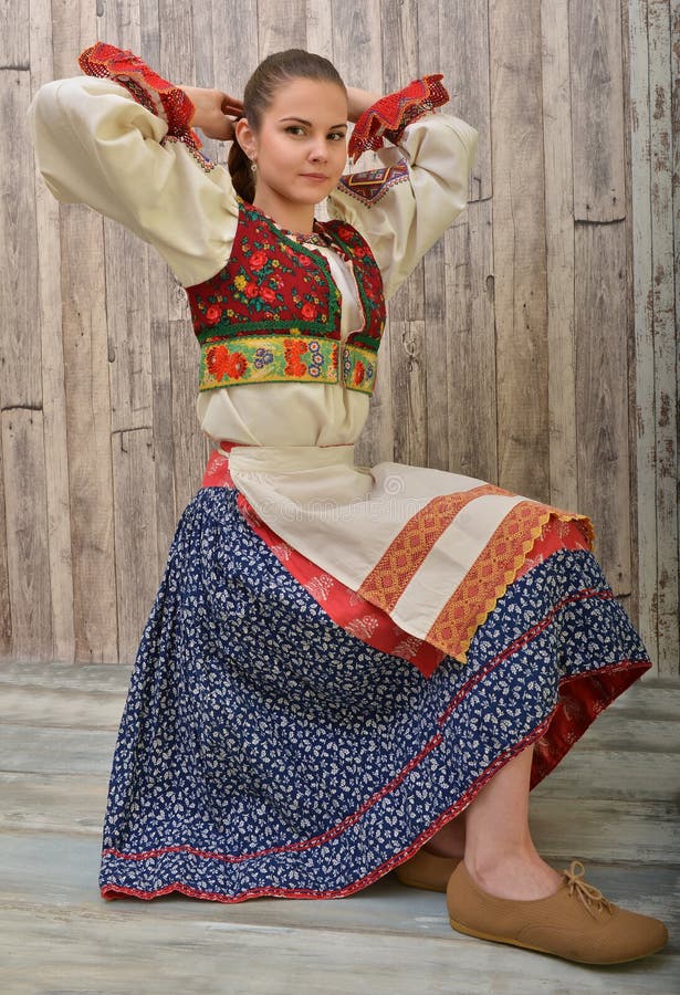 Slovakian Folklore Clothes Traditional Stock Image - Image of clothes ...