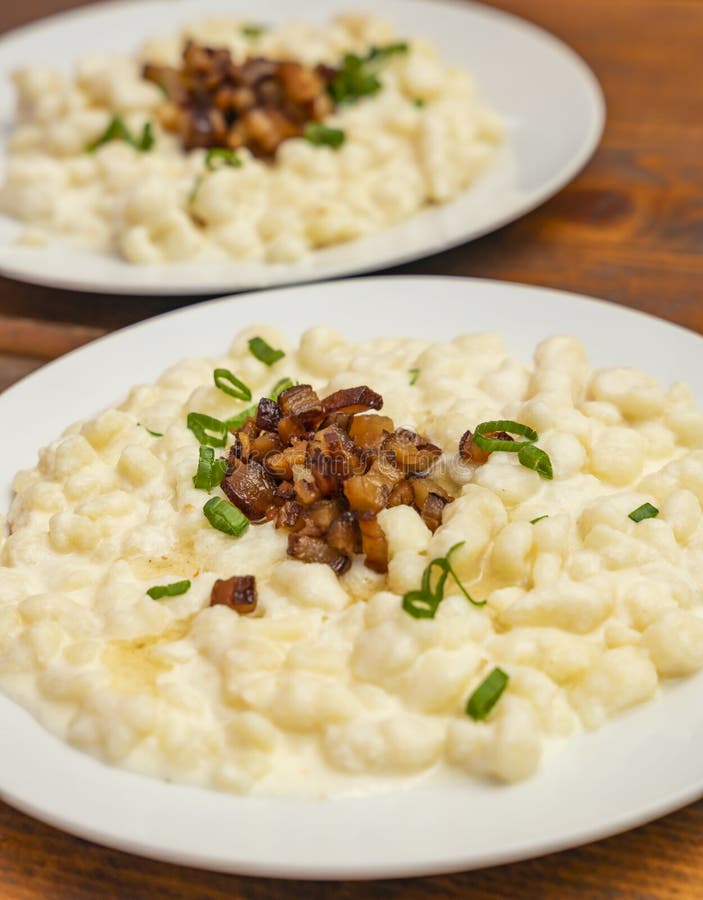 Bryndzove Halusky, National Dish In Slovakia, Potato Dumplings With ...