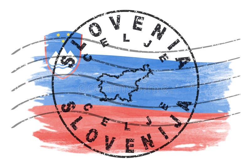 Slovenia Celje Seal Map Design Stock Illustration - Illustration of ...