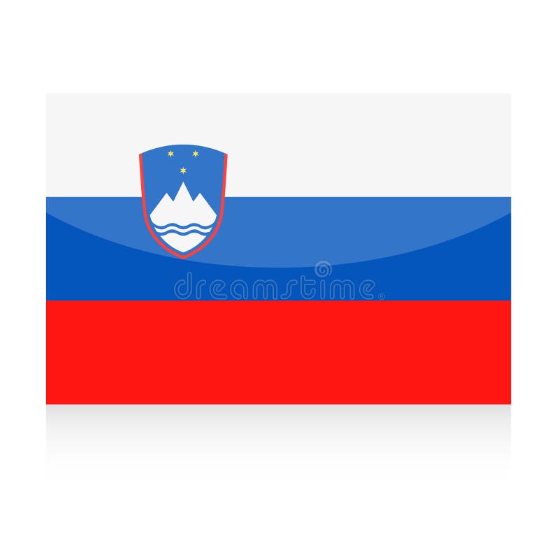 Slovenia Flag Vector Icon stock illustration. Illustration of vector ...
