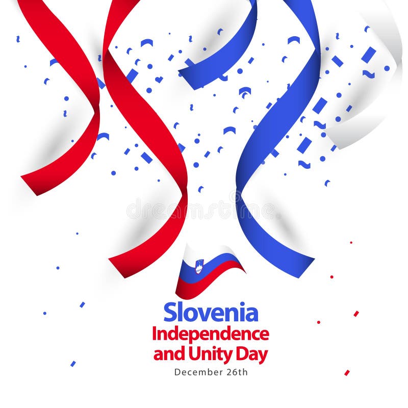 Slovenia Independence and Unity Day Vector Template Design Illustration ...
