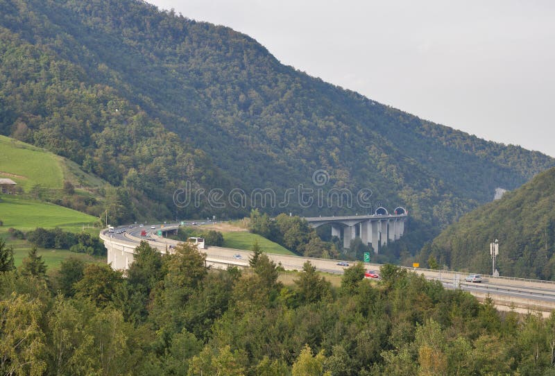 Slovenia mountain highway stock image. Image of kraberk - 45352375