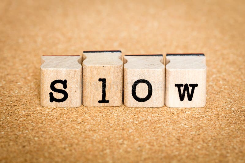 Slow - Alphabet Stamp Concepts Stock Image - Image of slow, word: 38241837