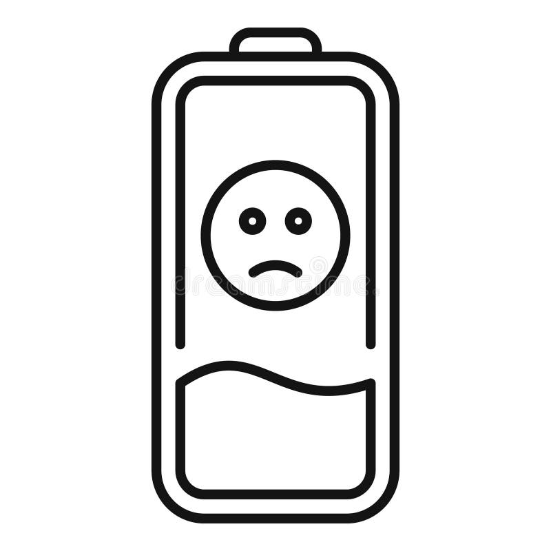 Slow Battery Charge Icon Outline Vector. Power Electric Stock Vector ...