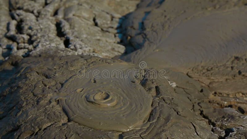 Boiling Mud Volcano in Valley of Geysers Stock Video - Video of energy ...