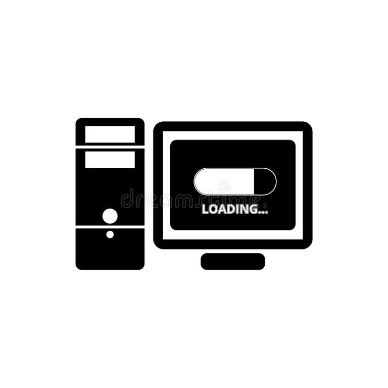 Slow Computer Icon, Slow Connection Sign, Loading Icon Stock ...