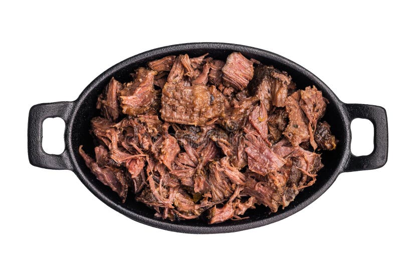 Slow Cooked Pulled Beef, Traditional Meat Rubbed with Spices and Smoked ...