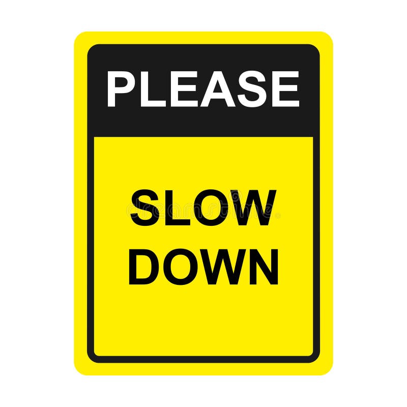 Slow down icon vector stock illustration. Illustration of interface ...