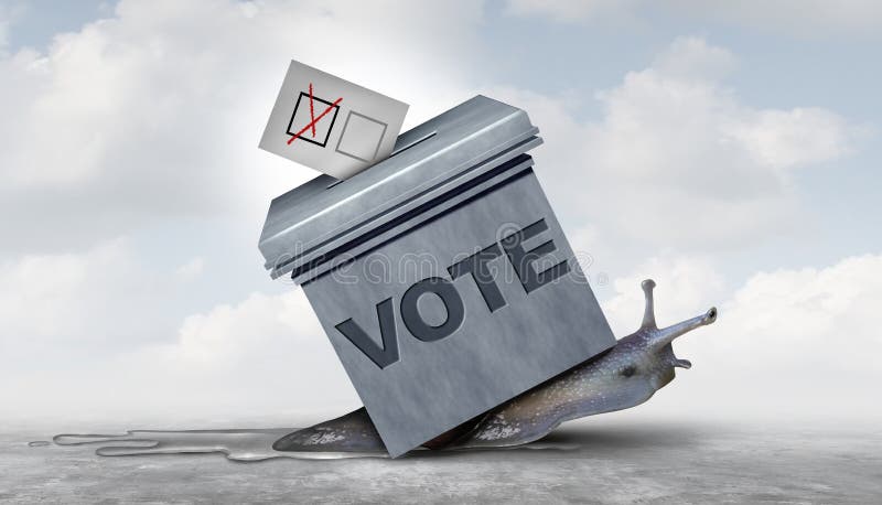 Slow Election stock illustration. Illustration of campaign - 202820781