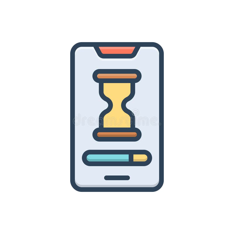 Color Illustration Icon for Slow, Electronic and Connection Stock ...