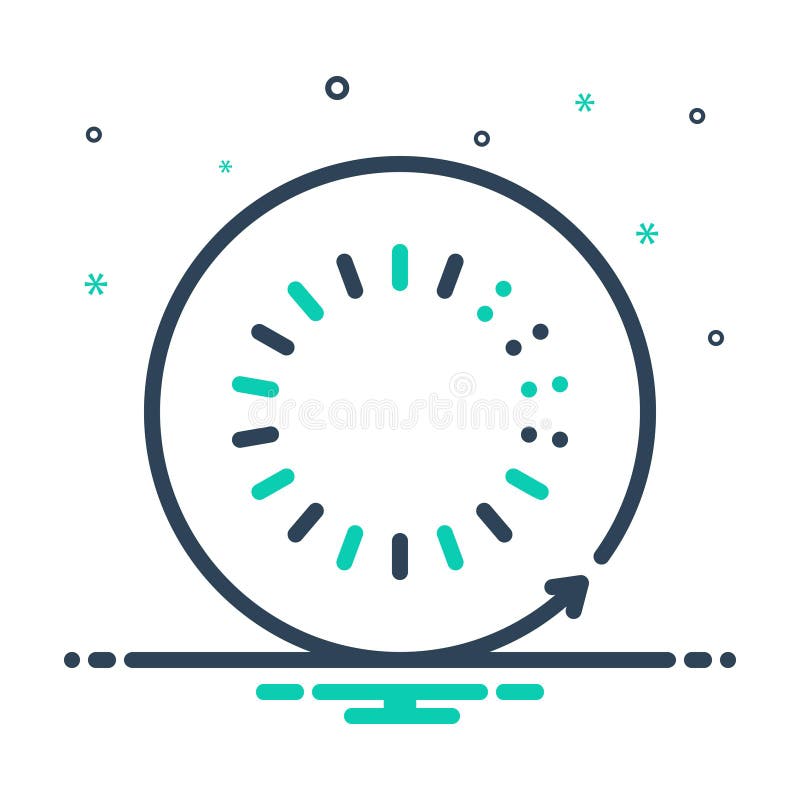 Mix Icon for Slow, Unhurried and Unprompted Stock Illustration ...
