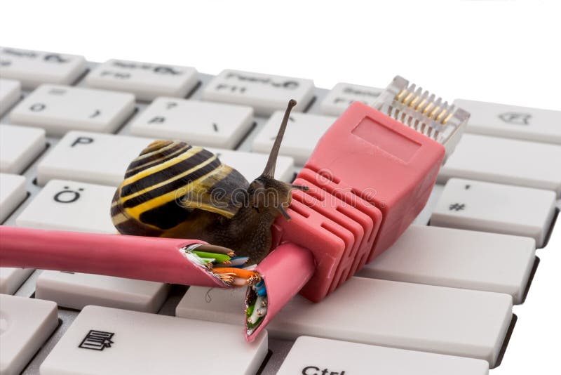Slow internet stock image. Image of cable, computer, infrastructure ...