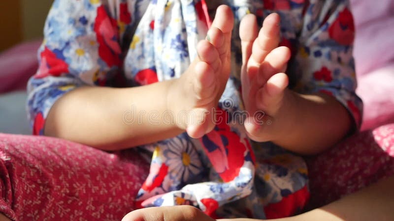 Slow Motion of Child Clapping Hands Stock Footage - Video of delicious ...