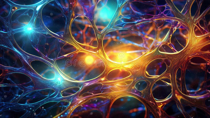 A Slow Motion 3d Animation of an Organic Neurons Network Structure ...