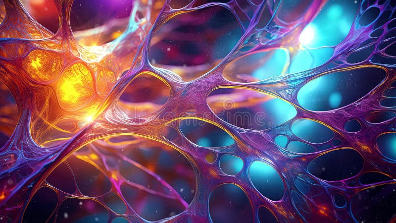 A Slow Motion 3d Animation of an Organic Neurons Network Structure ...