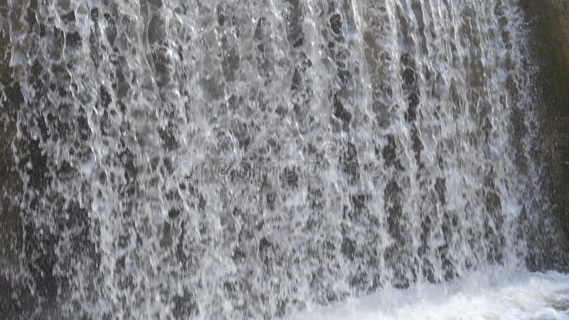 Slow Motion of Falling Water. Hydroelectricity Stock Footage - Video of ...
