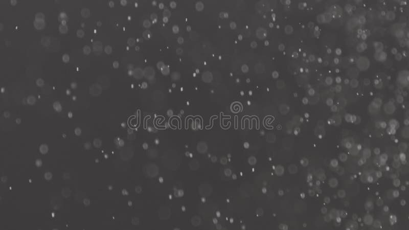 Slow Motion of Fine Dust Particles Falling on Black Background Stock ...