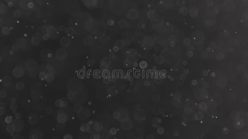 Slow Motion of Fine Dust Particles Falling on Black Background Stock ...