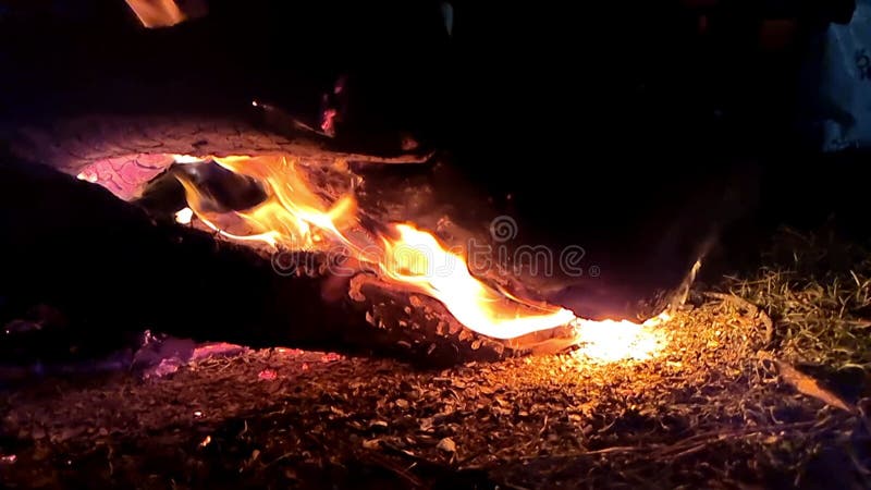 Slow Motion Fire in Fireplace Stock Video - Video of luxury, fire ...