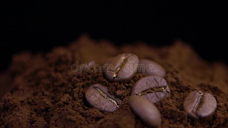 Slow Motion Footage, Coffee Beans Falling on Ground Coffee Stock Video ...