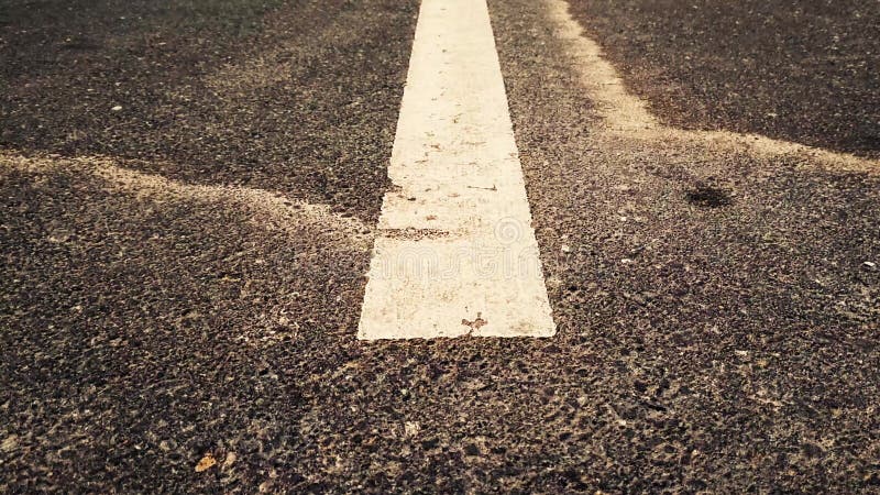 Slow Motion Footage of the Markings on the Asphalt. Concept Stock Video ...