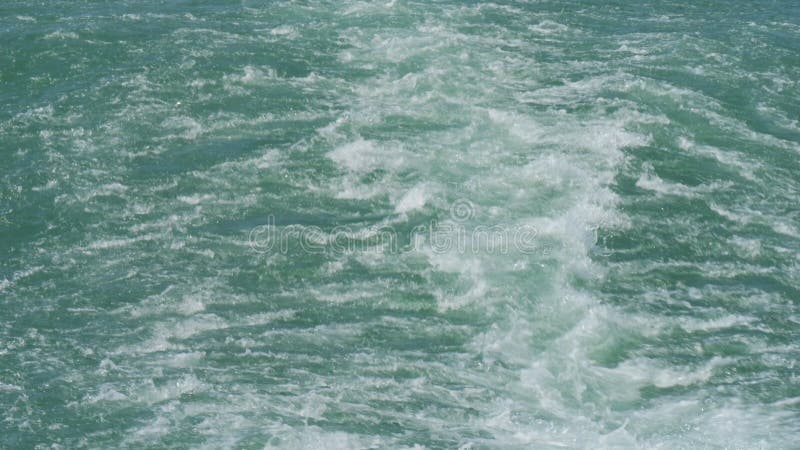 Slow Motion Footage of Water Waves and Ripples from Boat in Motion ...