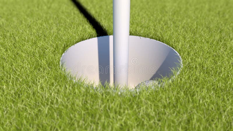 Slow Motion Golf Strike. Golf Ball Animation Stock Video - Video of ...