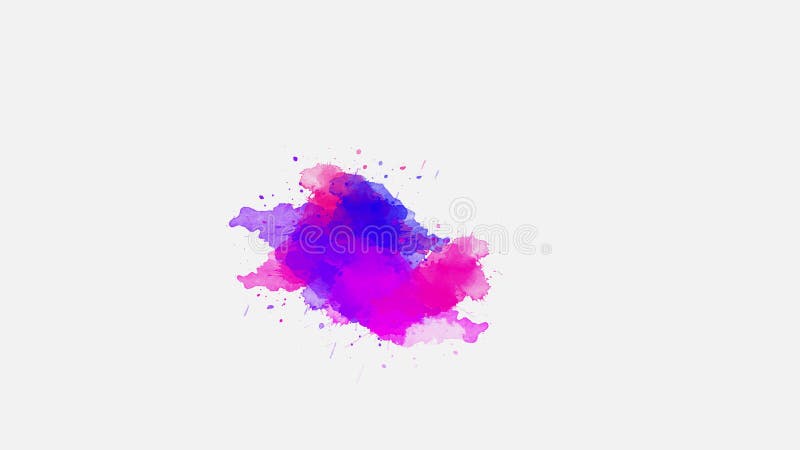 Slow Motion Ink or Paint Transition Splatter Spreading Effect Animation ...