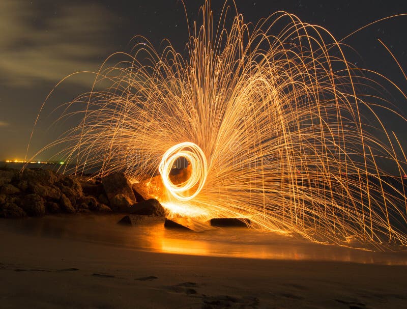 Slow Motion of the Light at Night, an Imitation of an Eruption at the ...