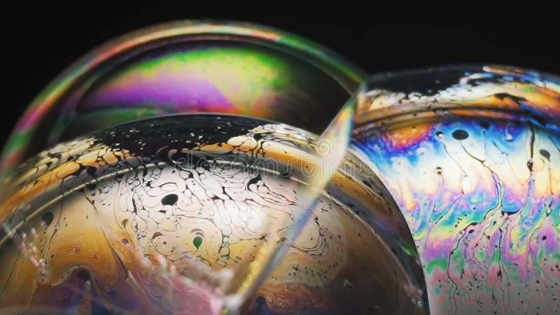 Interference and Diffraction of Light in a Soap Film Slow Motion Macro ...