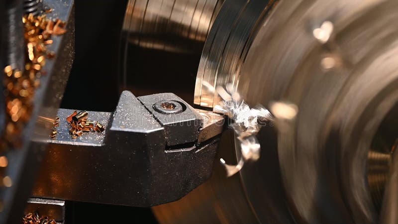 Slow Motion Scene the EDM Machine Working with Liquid Coolant Method ...