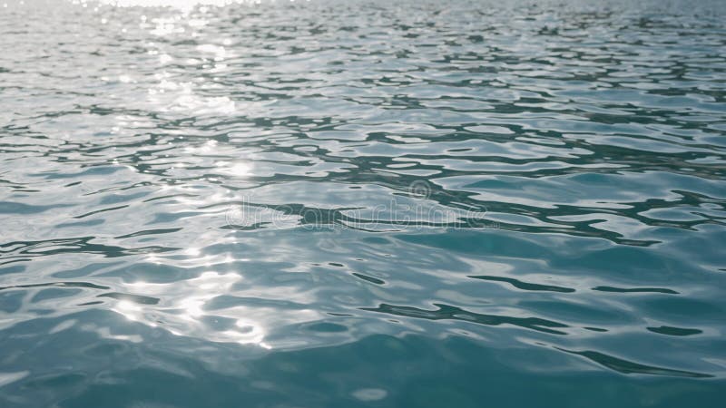 Slow Motion Side View of Sea Surface from a Boat Stock Footage - Video ...