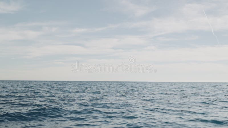 Slow Motion Side View of Sea Surface from a Boat Stock Video - Video of ...