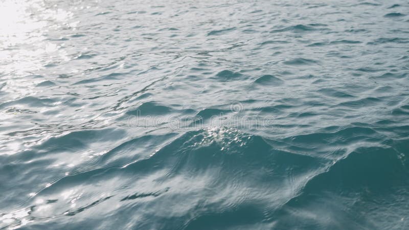 Slow Motion Side View of Sea Surface from a Boat Stock Video - Video of ...