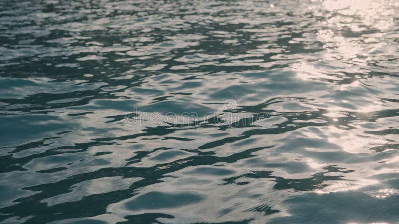 Slow Motion Side View of Sea Surface from a Boat Stock Footage - Video ...