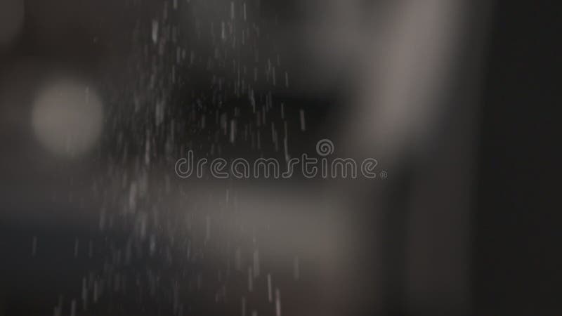 Slow Motion of Sprinkling Salt Macro Side View Stock Footage - Video of ...