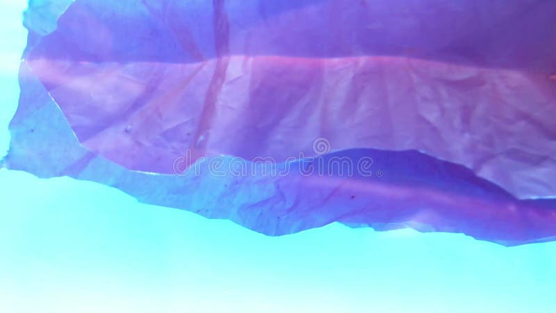 Plastic Bag Floating in Ocean Highlighting Pollution Stock Video ...