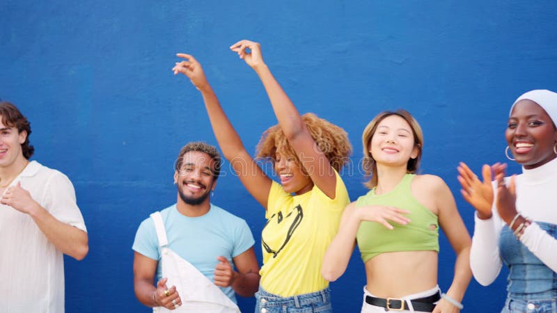 Group of Happy Multi-ethnic People Dancing Together Outdoors Stock ... Group of Happy Multi-ethnic People Dancing Together Outdoors Stock ...