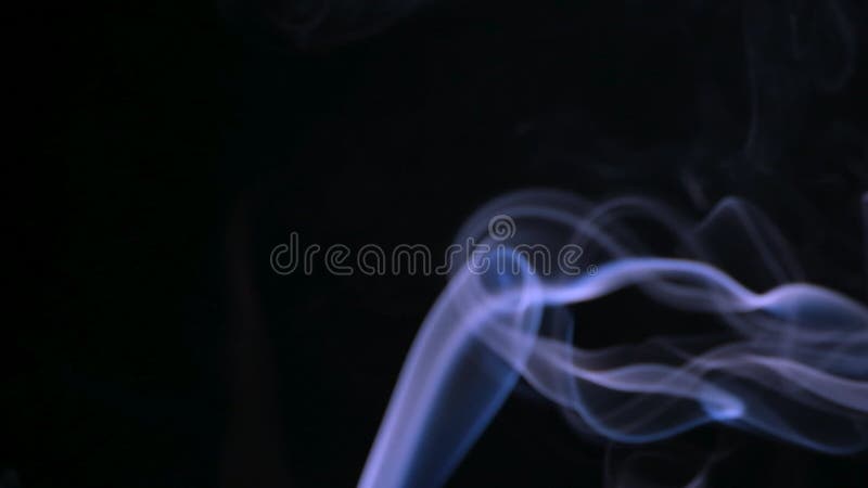 Slow Motion Video Shooting of Smoke on Black Background. Abstract ...