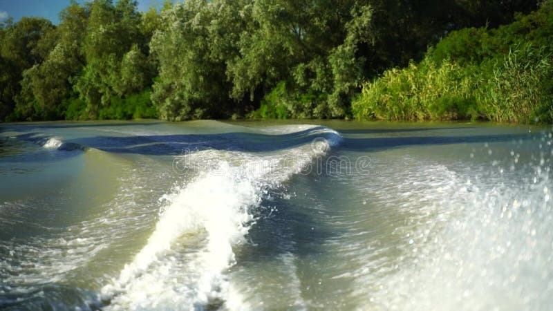 Slow Motion Video of Water Splashing from a Boat. Stock Footage - Video ...