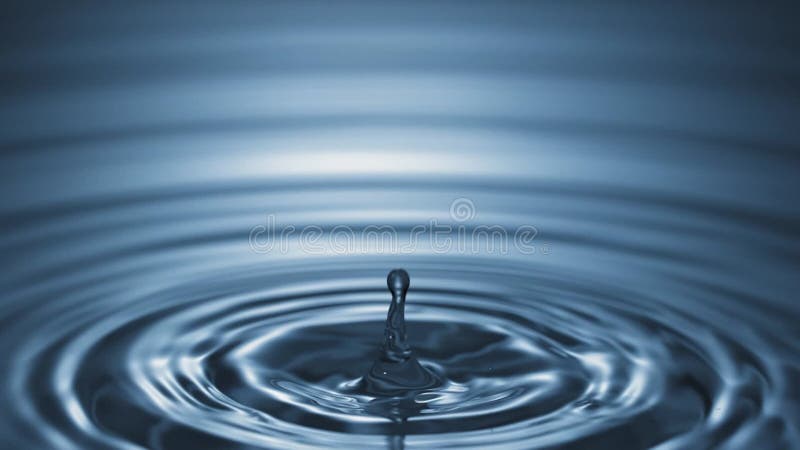 Slow Motion Water Drop Splash into Water Stock Video - Video of splash ...