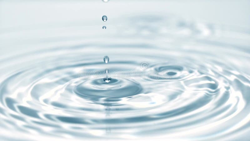 Slow Motion Water Drop Splash into Water Stock Video - Video of slow ...