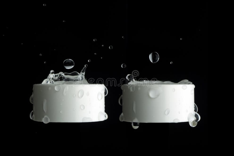 Slow Motion Water Droplets Crashing into Objects Creating Unique ...