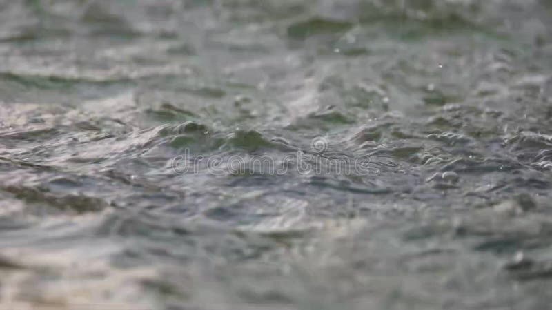 Slow-motion Water Drops Falling Down Shooted with High Speed Camera ...