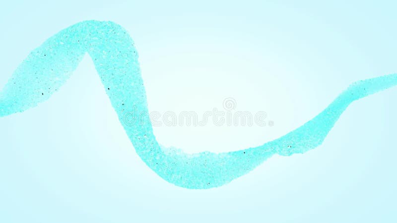 Slow Motion Water Spline Animation on Blue Background. Motion of Blue ...