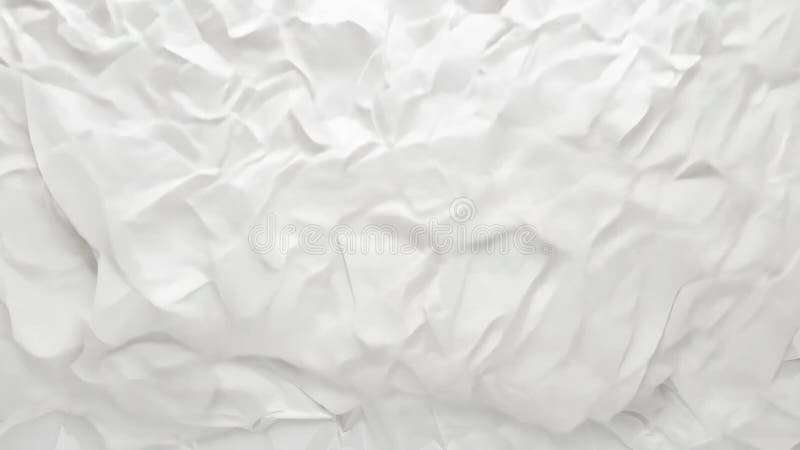 Slow Motion of White Crumpled Paper, Abstract Background. Stock Footage ...