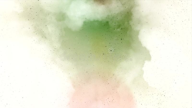 Slow Moving Dark Dust, Floating Effect, Green and White Abstract ...